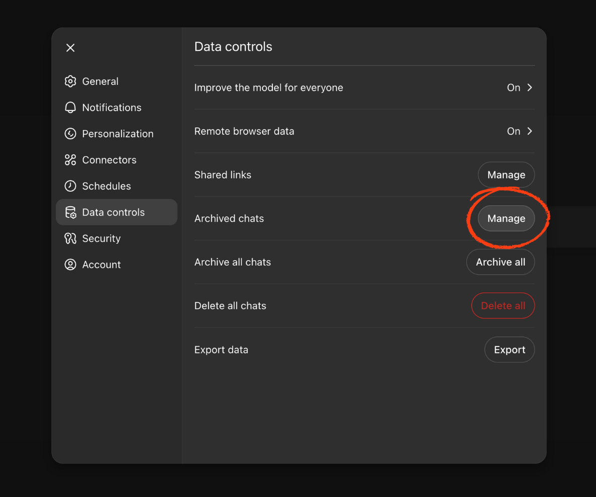 How To Access Archived Chats On ChatGPT? – roborealms.com
